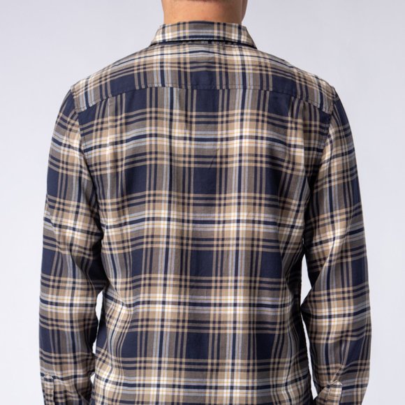 Frame Denim | Shirts | Frame Single Pocket Shirt In Navy Multi | Poshmark